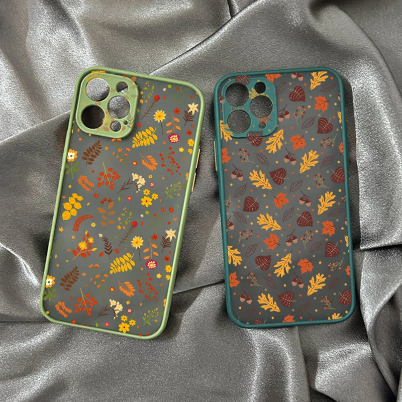 Fallen Autumn Leaves Phone Case for IPhone 16 15 13 14 12 11 Pro Max 14 ...