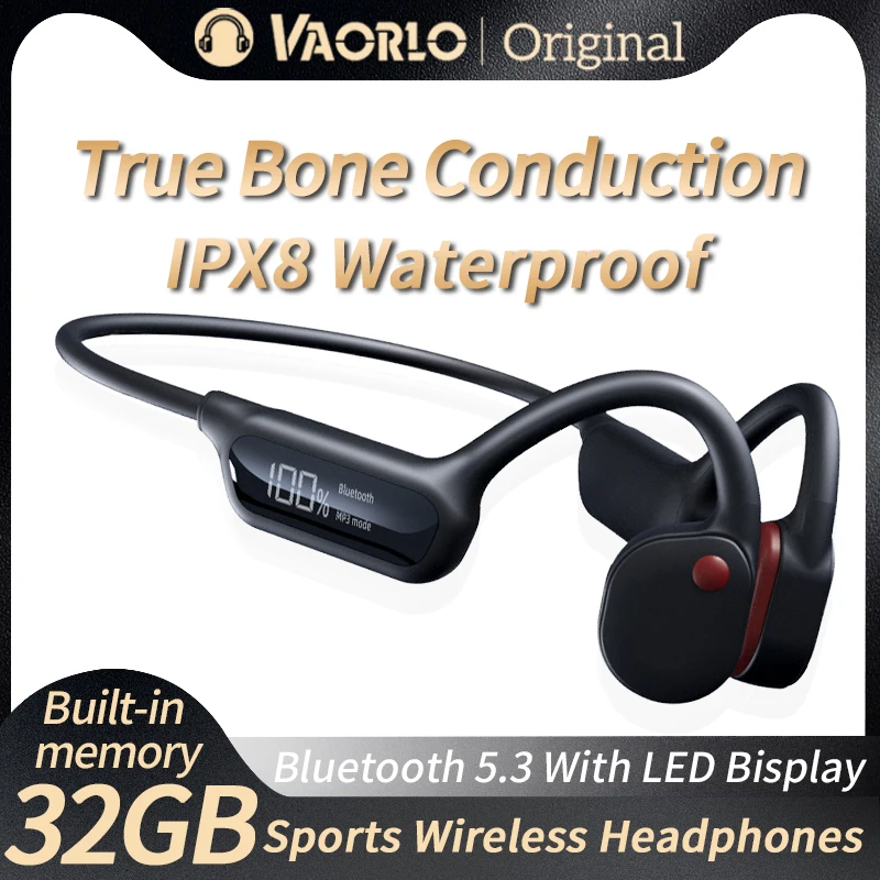 Bone-Conduction-Wireless-Headphone-Bluetooth-5-3-MP3-32GB-IPX8 ...