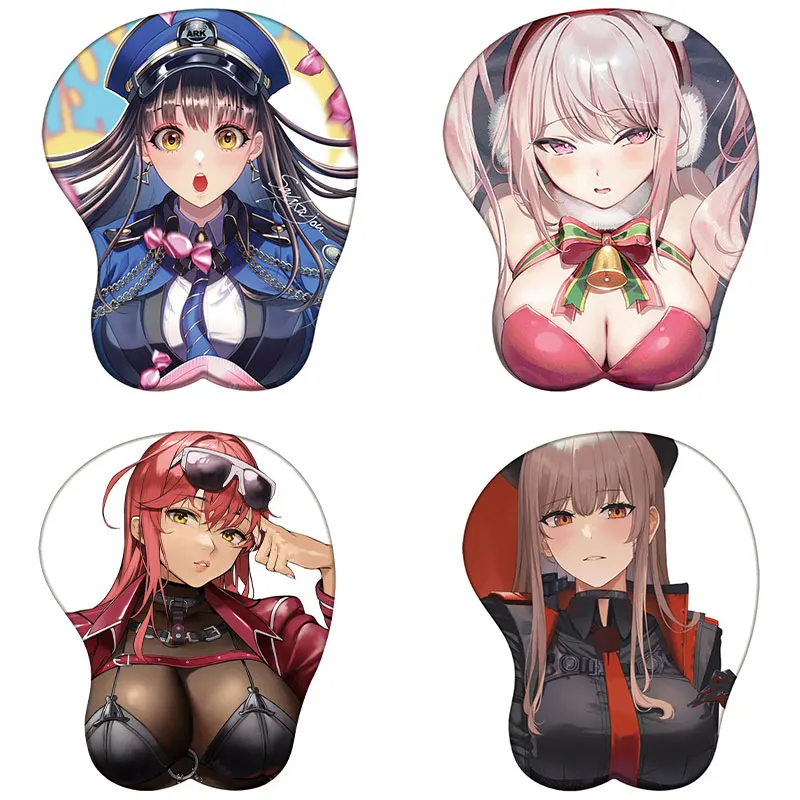 NIKKE The Goddess of Victory 3D Silicone Mousepad Alice Rapi Privaty Wrist Support Mouse Pad ...