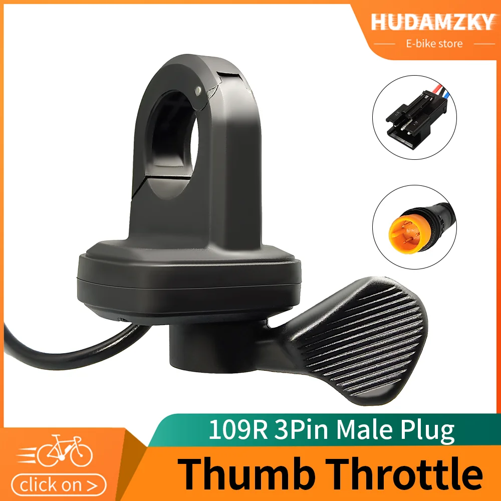 Electric Bike Thumb Throttle 3Pin Male Waterproof Plug Right Hand ...