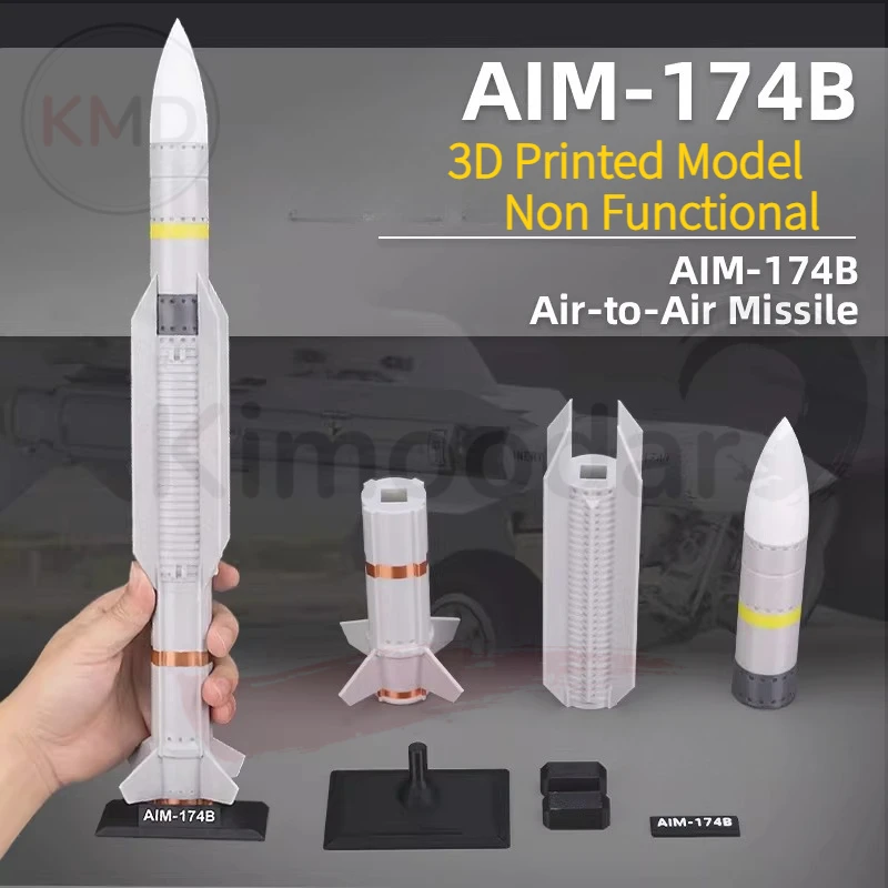 3D 프린팅된 미국 AIM-174B 공대공 미사일 모델 비기능성 군사 팬 컬렉션 장식 교육 도구 수동 조립 모델 ...