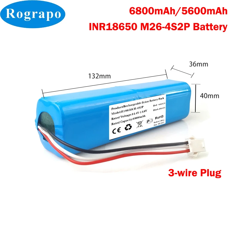 로봇청소기새로운 6800mAh INR18650 M26-4S2P 14.8V 배터리 Proscenic, - 티몬