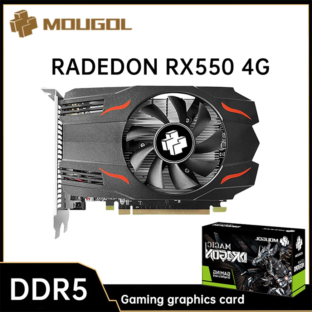 MOUGOL-Original-AMD-GPU-Radeon-RX-550-4G-Graphics-Card-GDDR5-14nm-DP ...