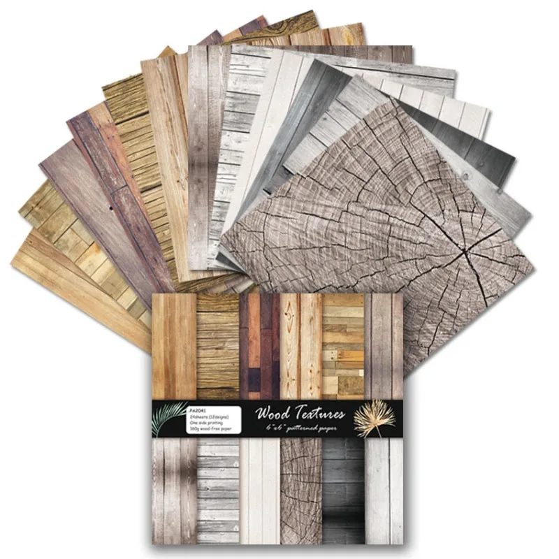 Wood-free Scrapbook Paper Pad Assorted Pattern Decoupage Cardstock ...