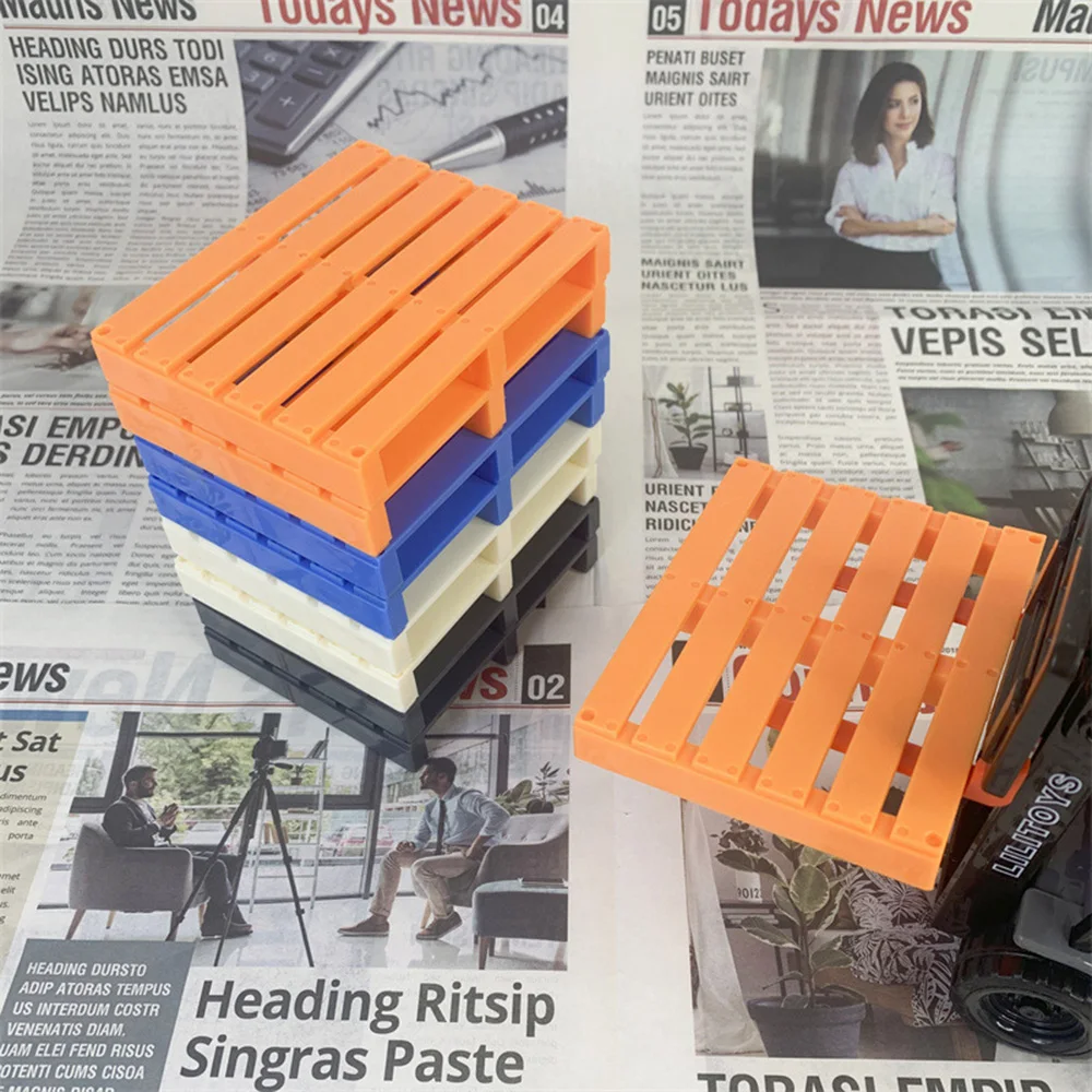 2PCS-Simulation-Forklift-Pallet-Scale-Model-Ornaments-Dollhouse-Mini ...