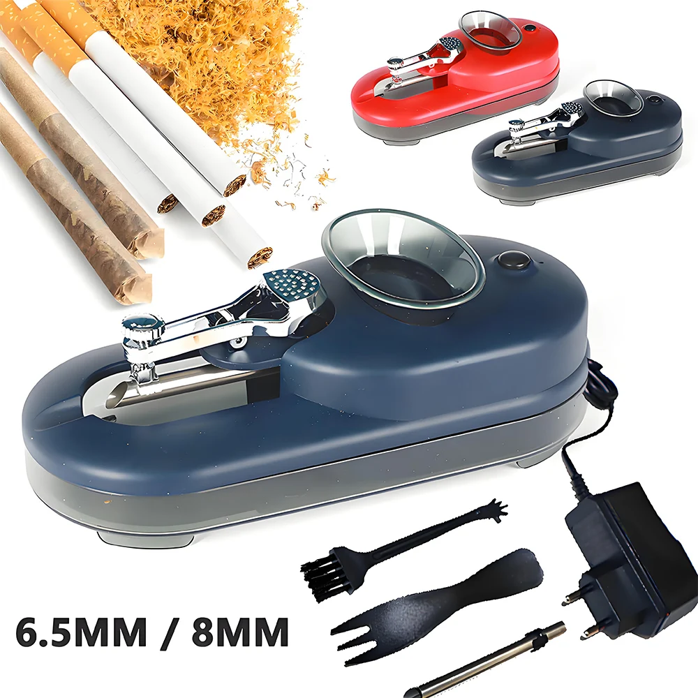 Electric Cigarette Rolling Machine, Tobacco 6.5MM/8MM Injector Filling ...