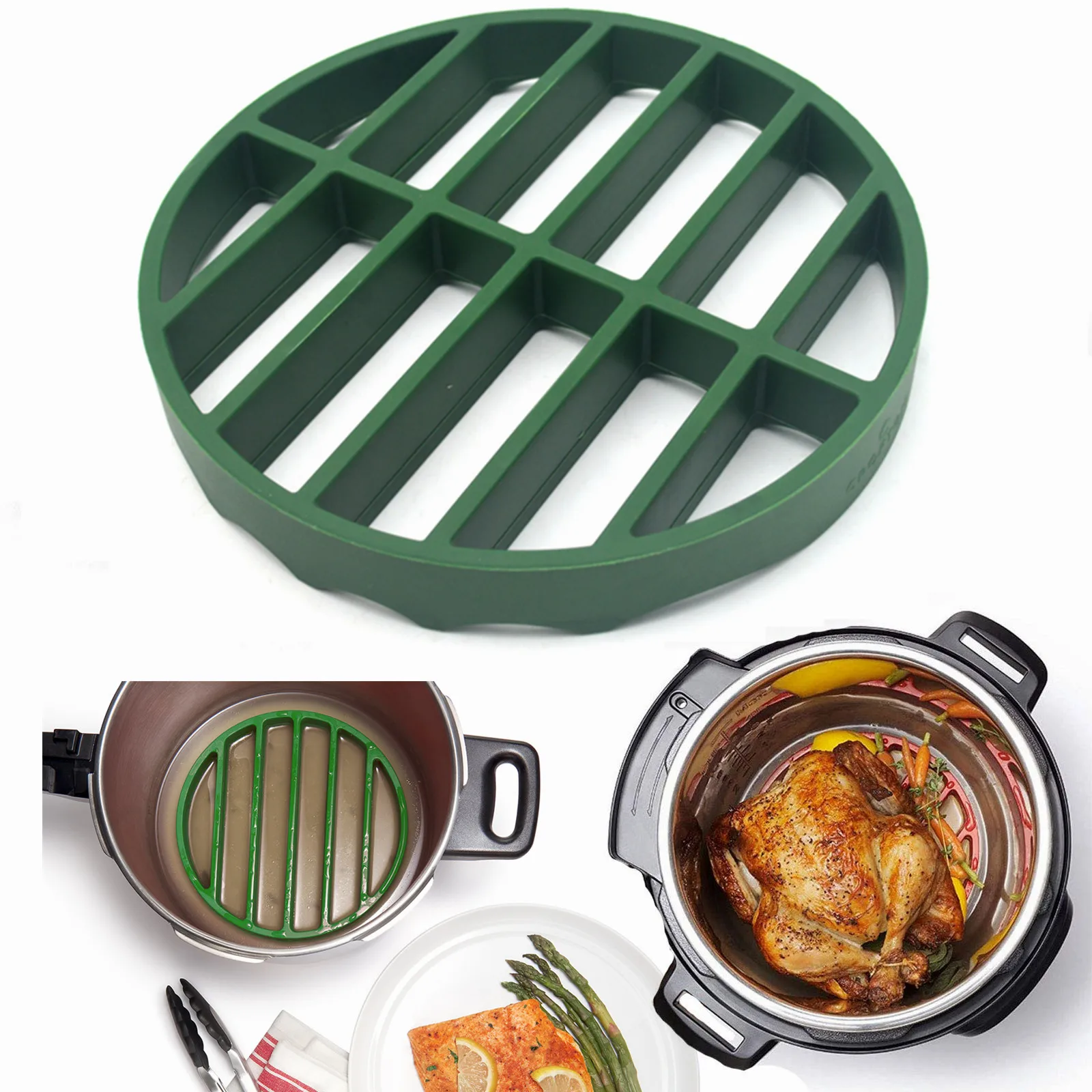 Silicone-Pressure-Cooker-Roasting-Rack-Non-Stick-Easy-Clean-Cooling ...