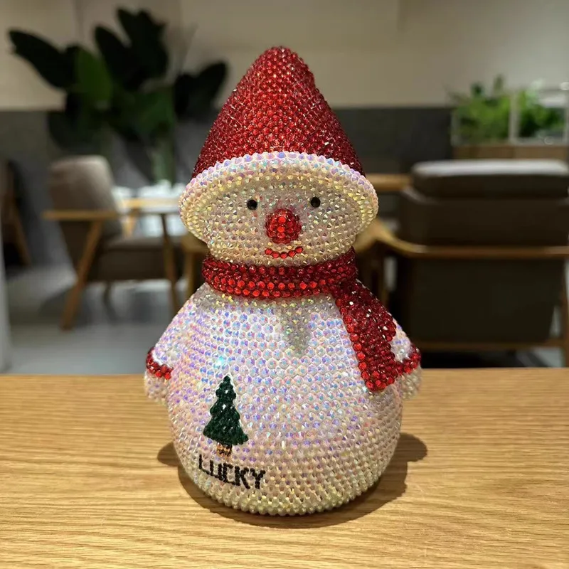 20cm-Creative-Handmade-Bling-Rhinestone-Stunning-DIY-Christmas-Snowman ...