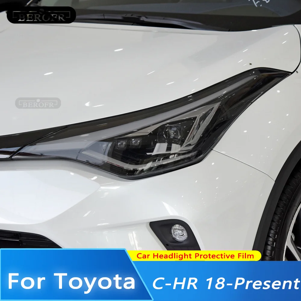 2-Pcs-For-Toyota-CHR-2018-2022-AX10-Car-Headlight-Tint-Smoked-Black ...