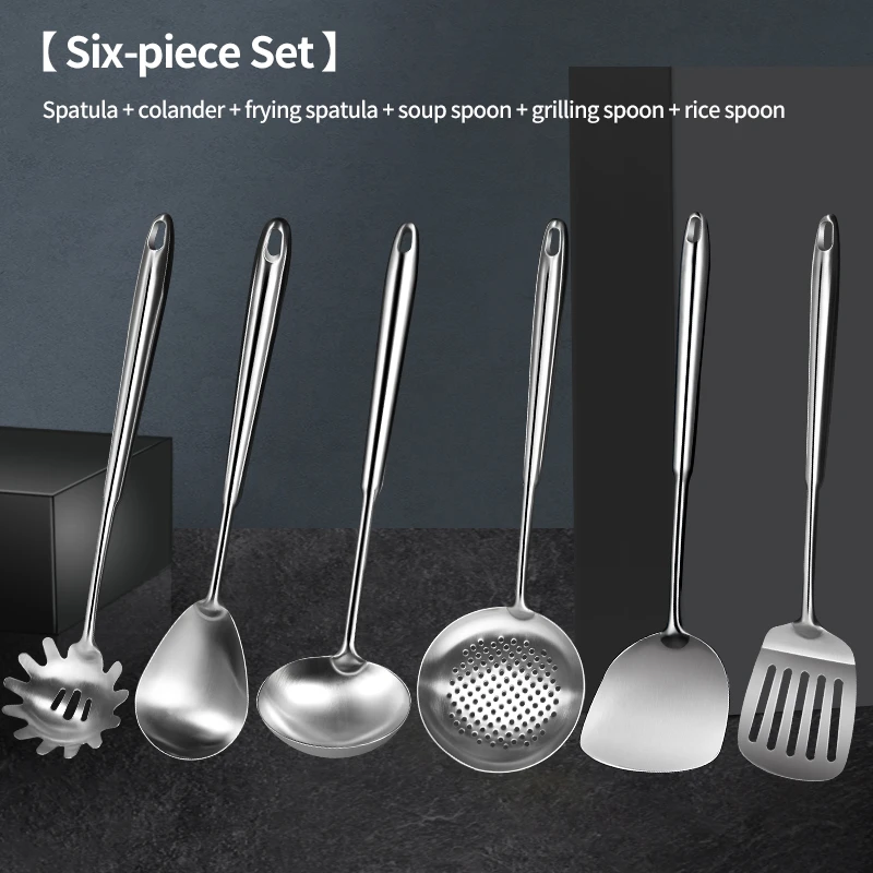 Thickened pot shovel, household 304 stainless steel frying spatula ...