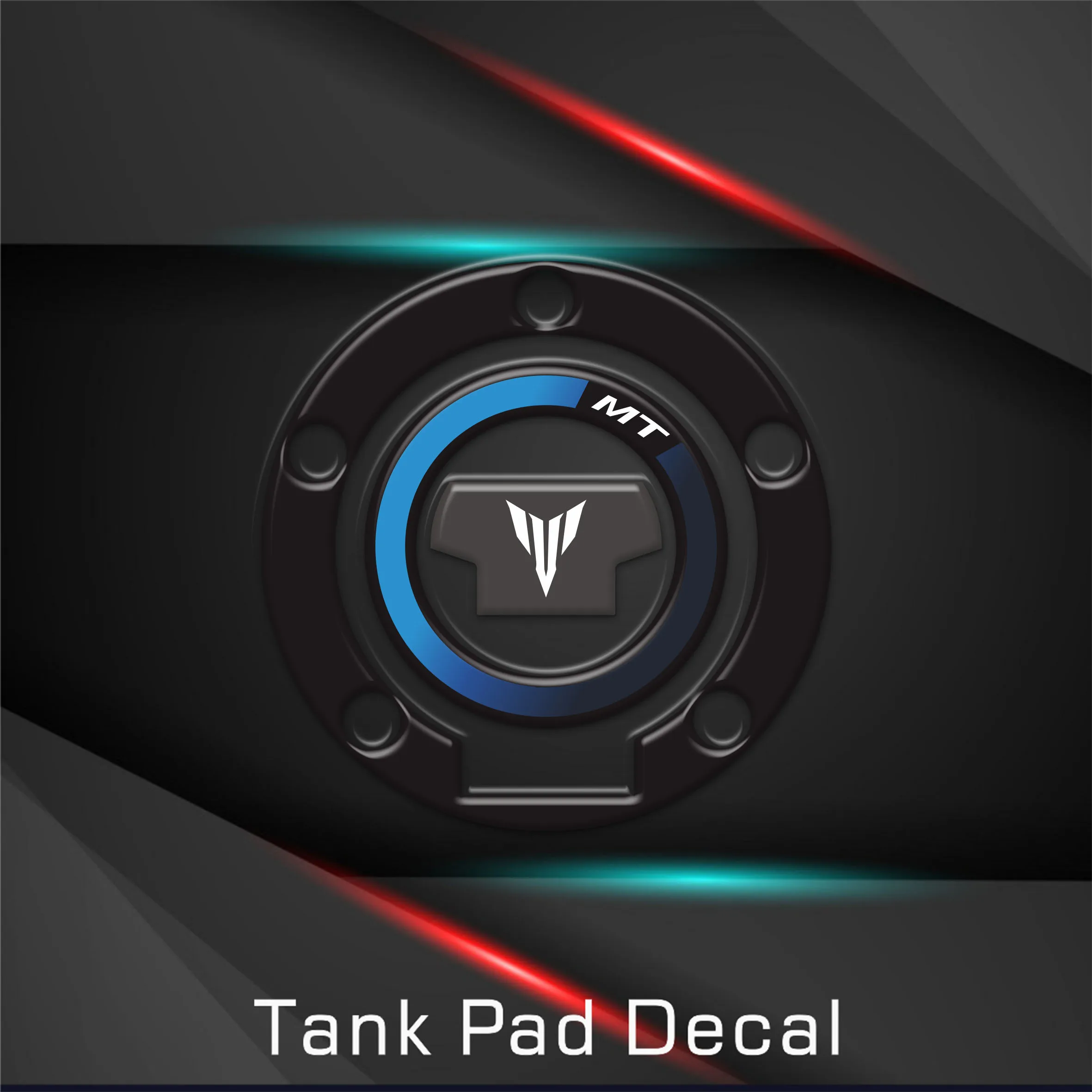 1 Pcs Reflective Vinyl Mt Logo Motorcycle Sticker Tank Decals ForMt07 ...