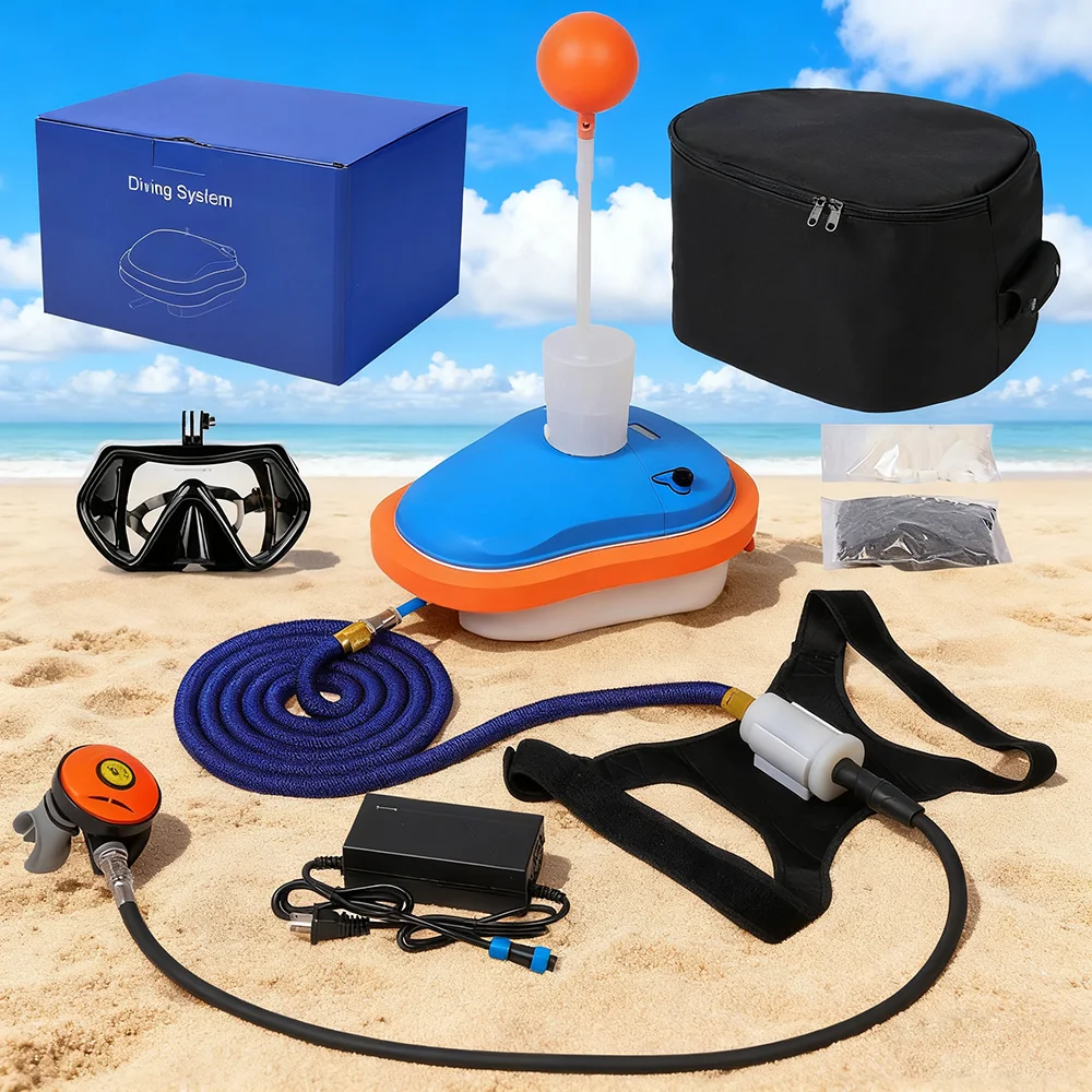 Scuba Diving Ventilator and Diving Mask Portable Rechargeable Scuba ...
