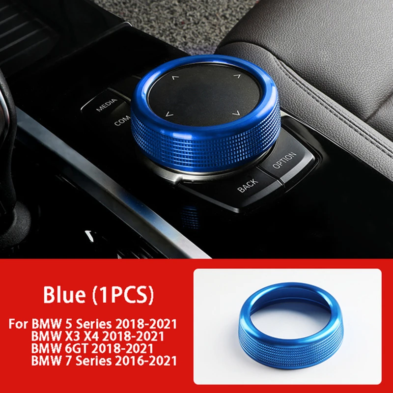 Car-Multimedia-Button-Cover-Knob-Trim-Ring-Decoration-Accessories-For ...