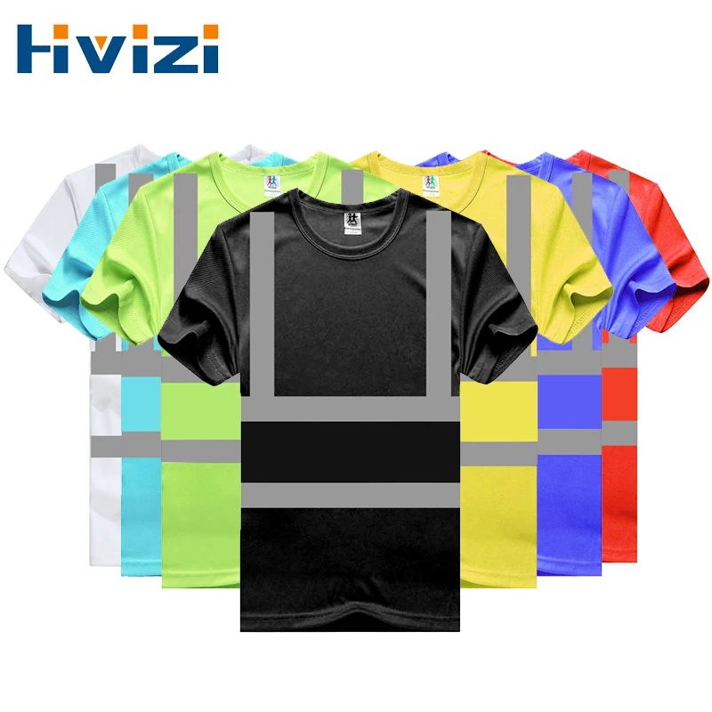 Plus-Size-4XL-Reflective-Shirts-High-Visibility-Short-Sleeve-T-Shirts ...