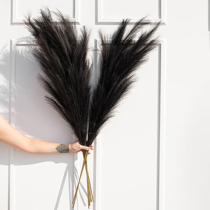 39'' Large Pampas Grass Artificial Fake Flowers Feathers Plants for ...