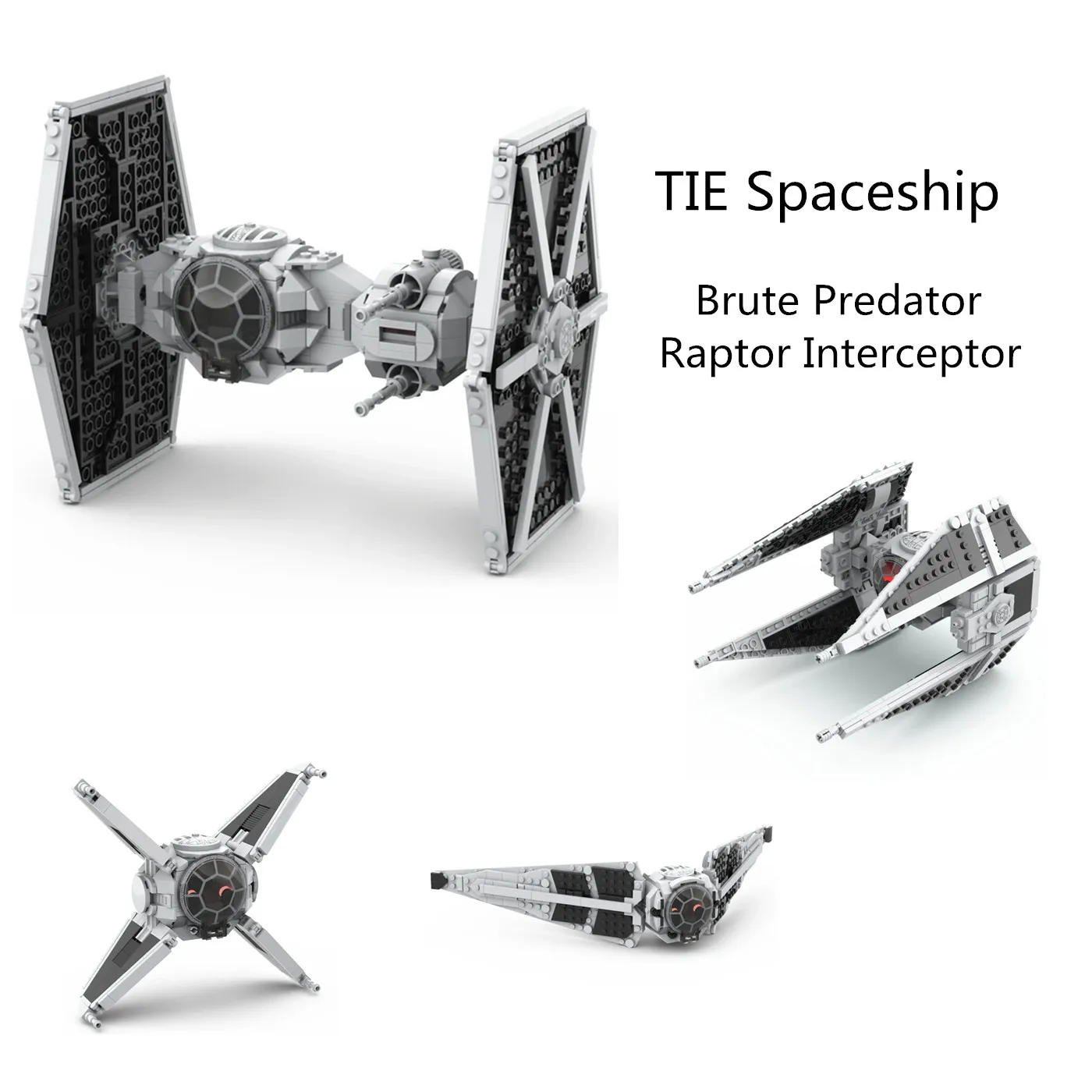 MOC-Building-Blocks-Space-Wars-TIE-Spaceship-Brute-Predator-Raptor ...