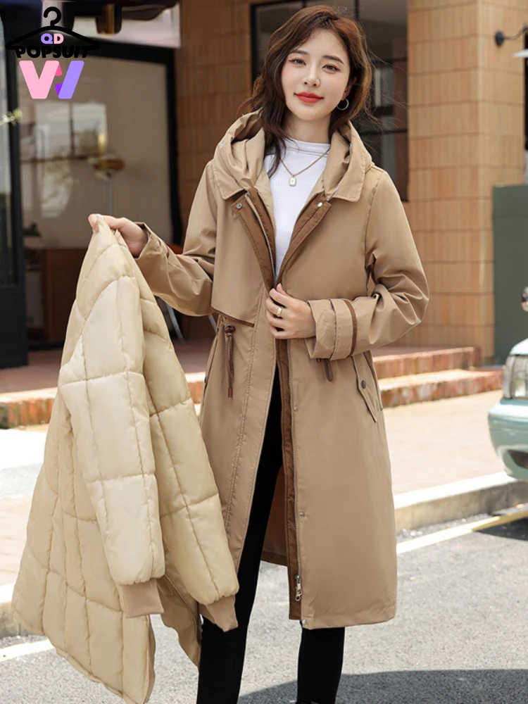 New-in-Winter-Women-s-Parka-Trend-Padding-Korean-Fashion-Hooded-Faux ...