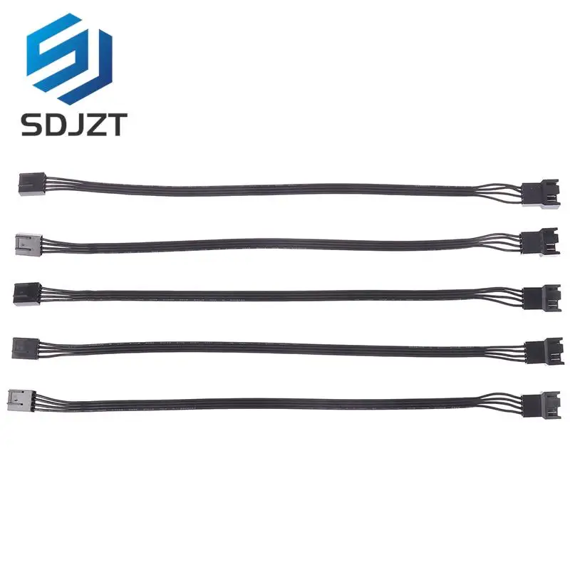 Hot-sale-5-Pcs-Computer-Fan-4PIN-Extension-Cable-Male-And-Female-24AWG ...