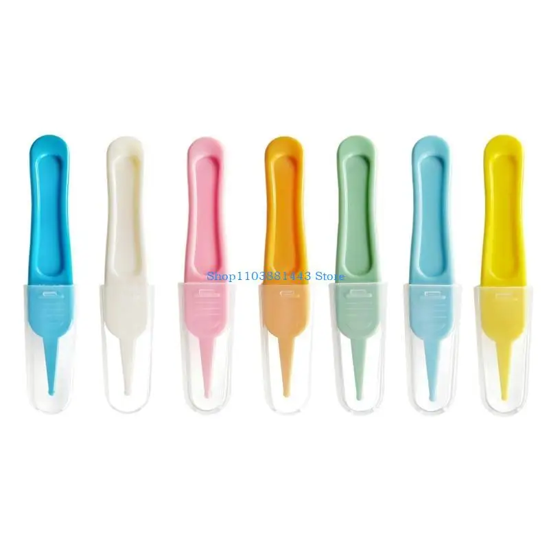 Q6RE Baby Nasal Tweezer Baby Nose Cleaning Tweezer Round for Head Baby ...