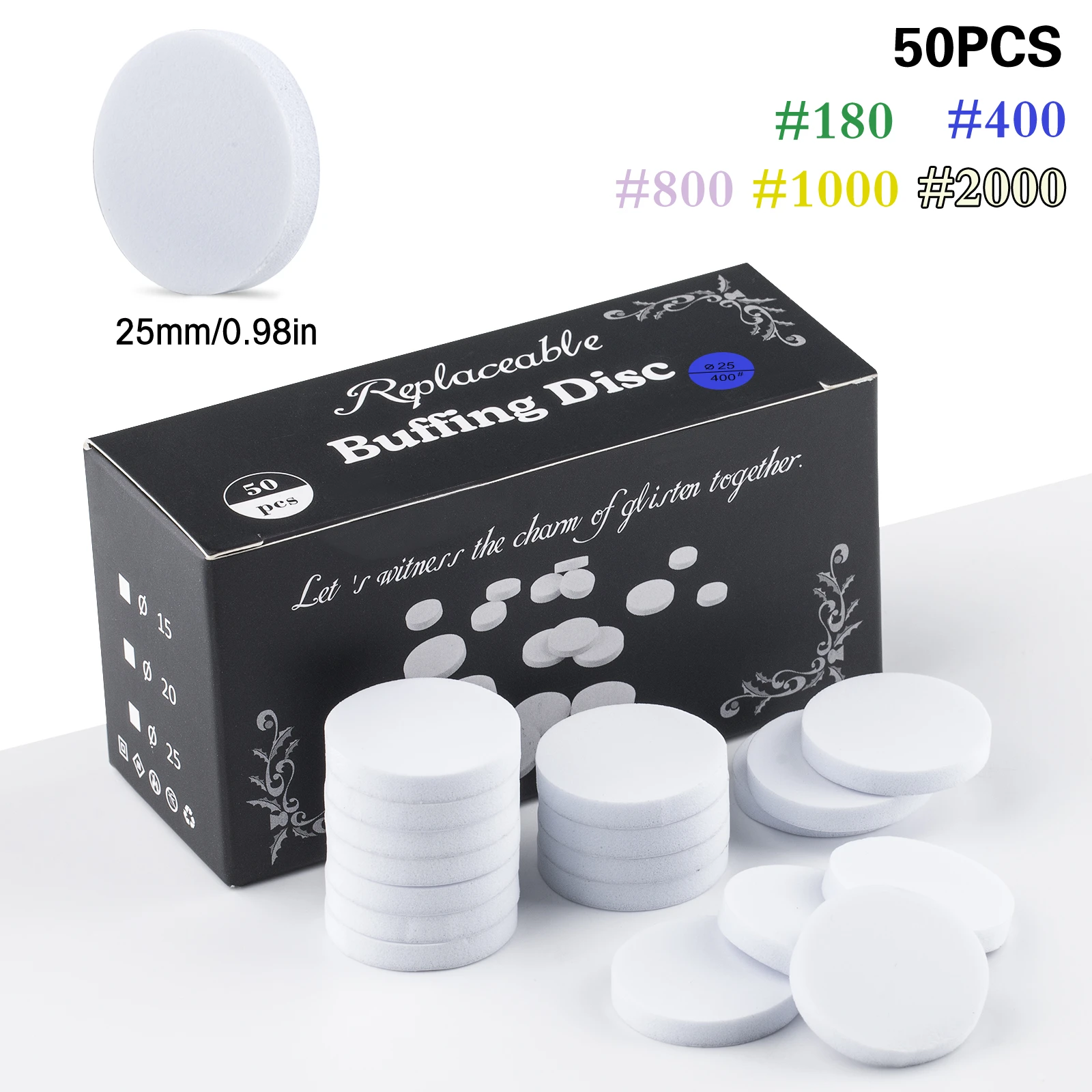 Pedicure Polishing Pads Self-adhesive Replaceable Sanding Paper Foot ...