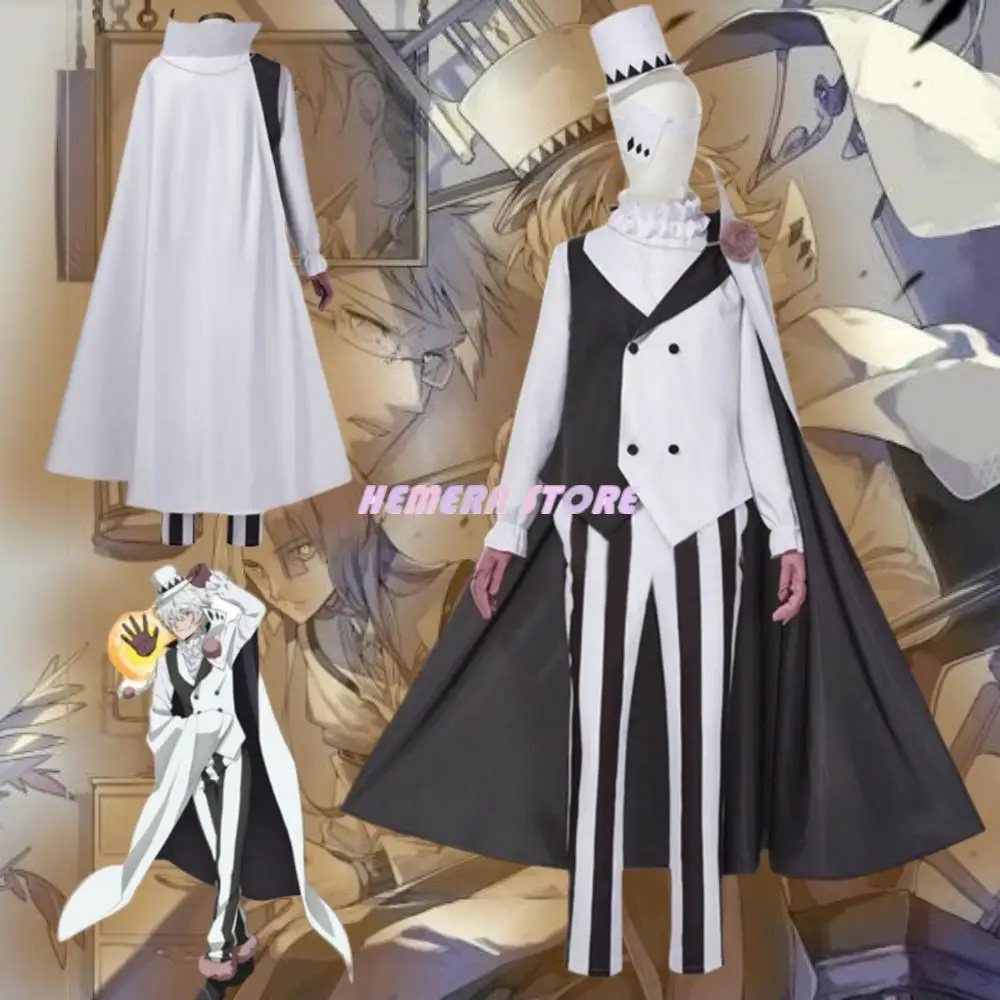 Bungo-Stray-Dogs-Cosplay-Traje-Temporada-4-Manto-Mikai-Gogol-Uniforme ...