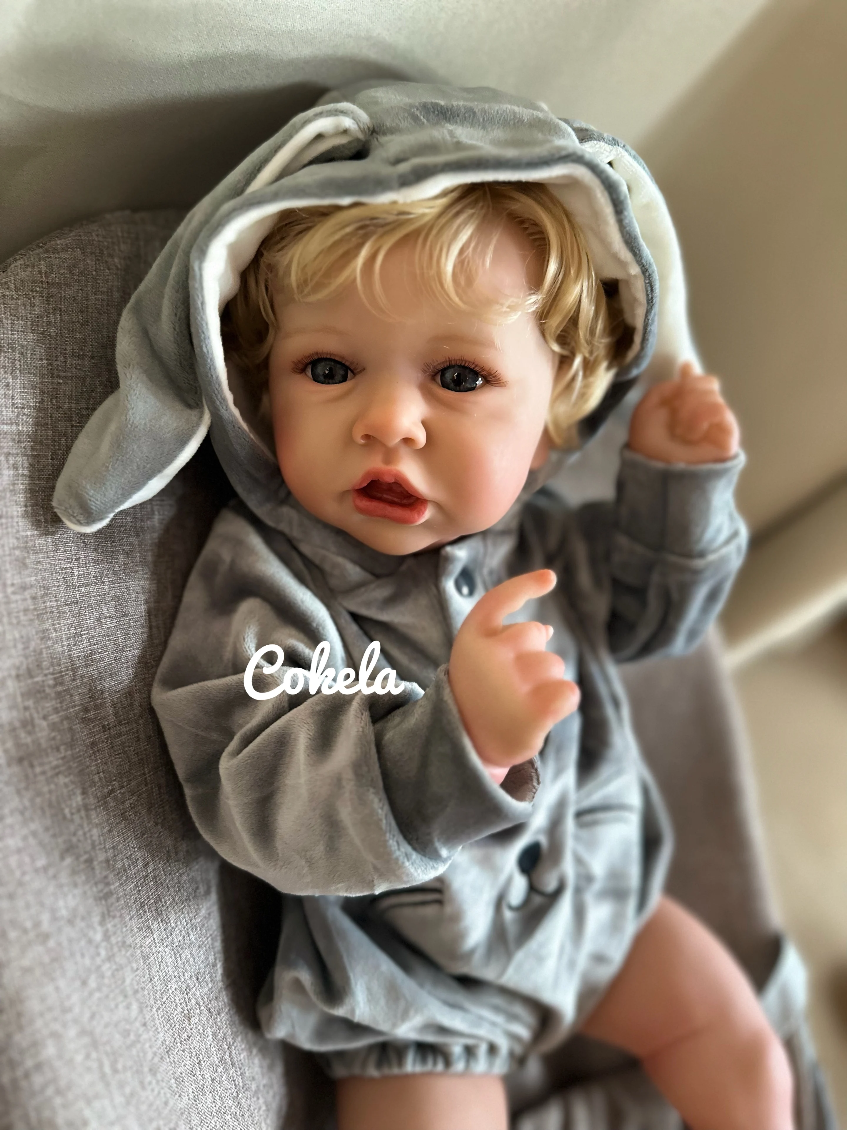 Cokela boneca reborn para bebê, boneca reborn, silicone completo ...