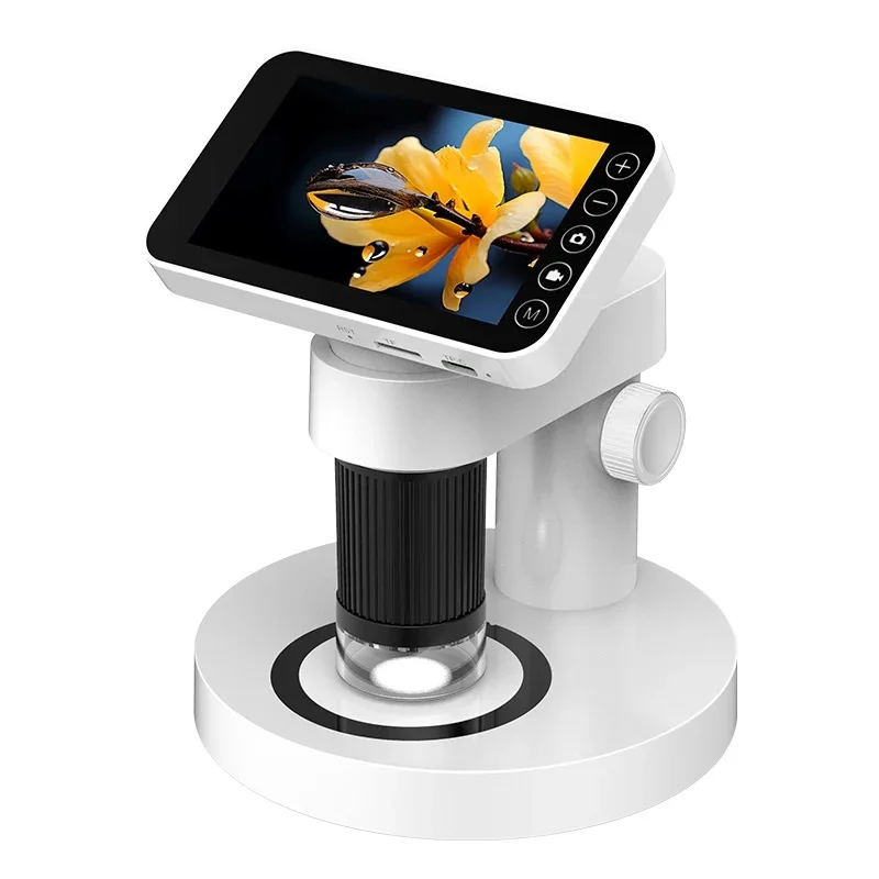 4-LCD-Digital-Microscope-1000x-HD-Coins-Children-Biological-Microscopes ...