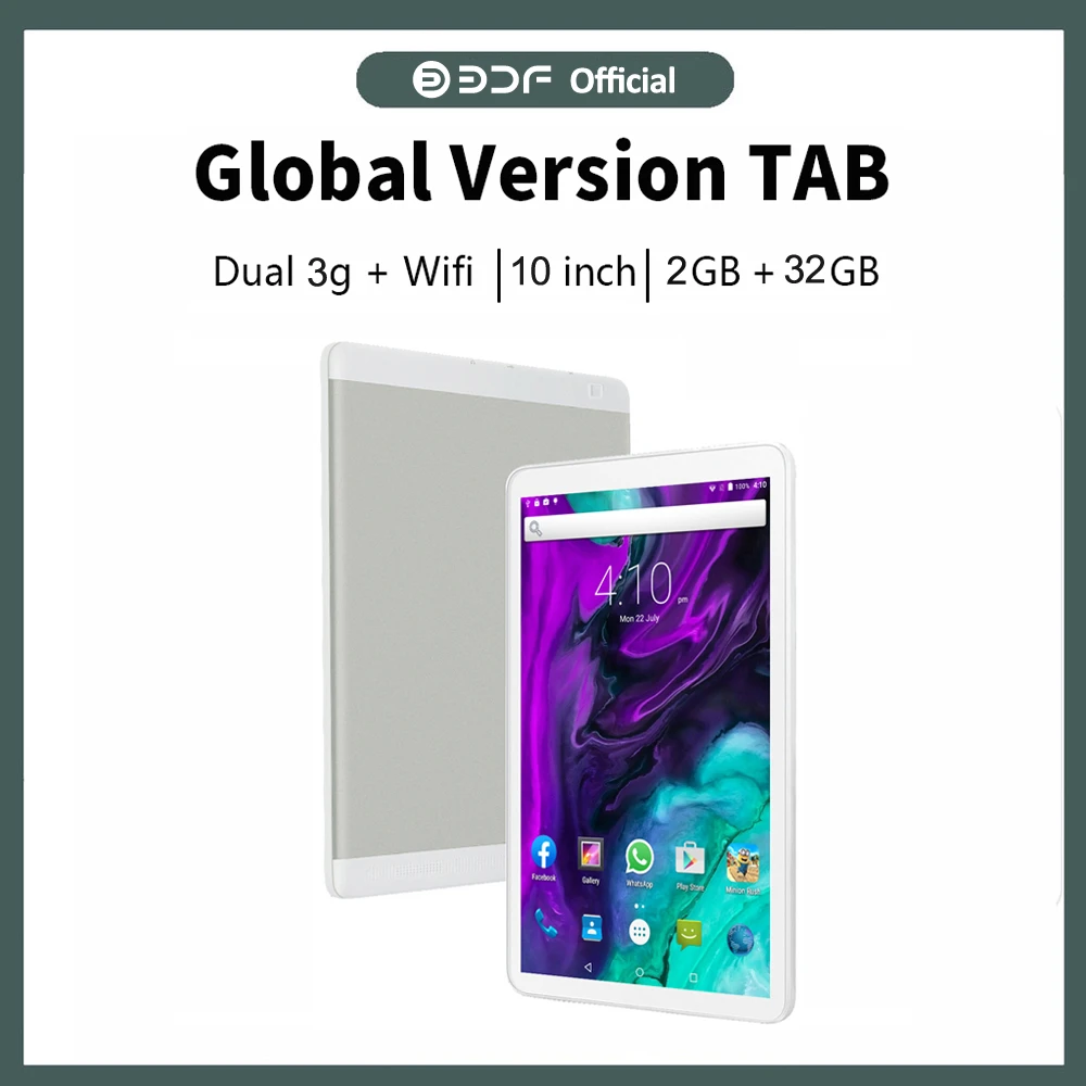 Flash Verkäufe bdf 10 Zoll 2GB RAM 32GB ROM Tablet Android 7,0 Quad ...