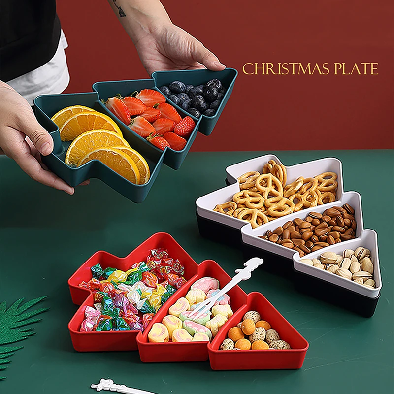 Creative-Christmas-Tree-Shape-Candy-Snacks-Nuts-Dry-Fruits-Plastic ...