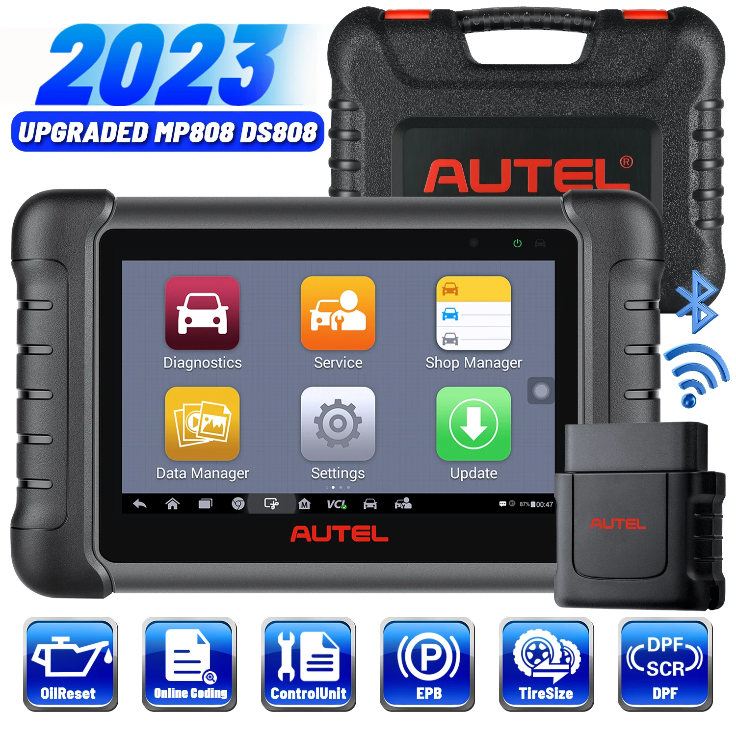 Autel Maxipro Mp808bt Auto Diagnostic All System Scanner Tool Upgrade ...