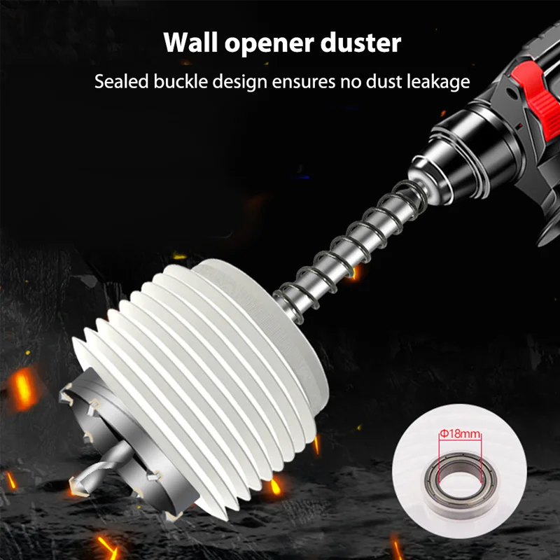 Wall-Hole-Opener-Dust-Cover-Electric-Drill-Dust-Cover-Bowl-Wood ...