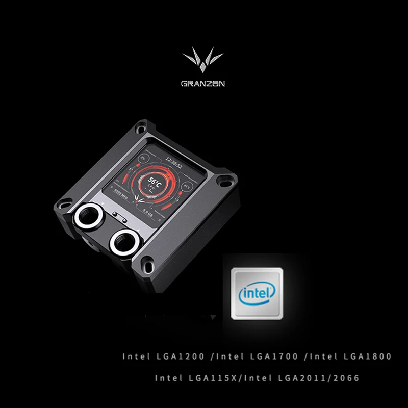 Bykski-Granzon-Copper-CPU-Block-For-For-INTEL-LGA-1800-1700-1200-115X ...