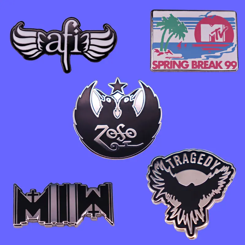 Punk-Art-Band-Pop-Music-Logo-Badge-Cartoon-Enamel-Pin-Lapel-Accessories ...