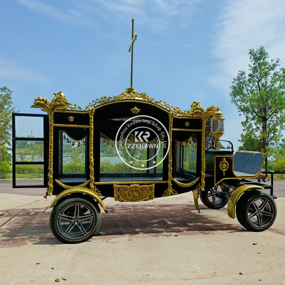 2024-Funeral-Hearse-Trailer-English-Horse-Hearse-Antique-Funeral-Coffin ...