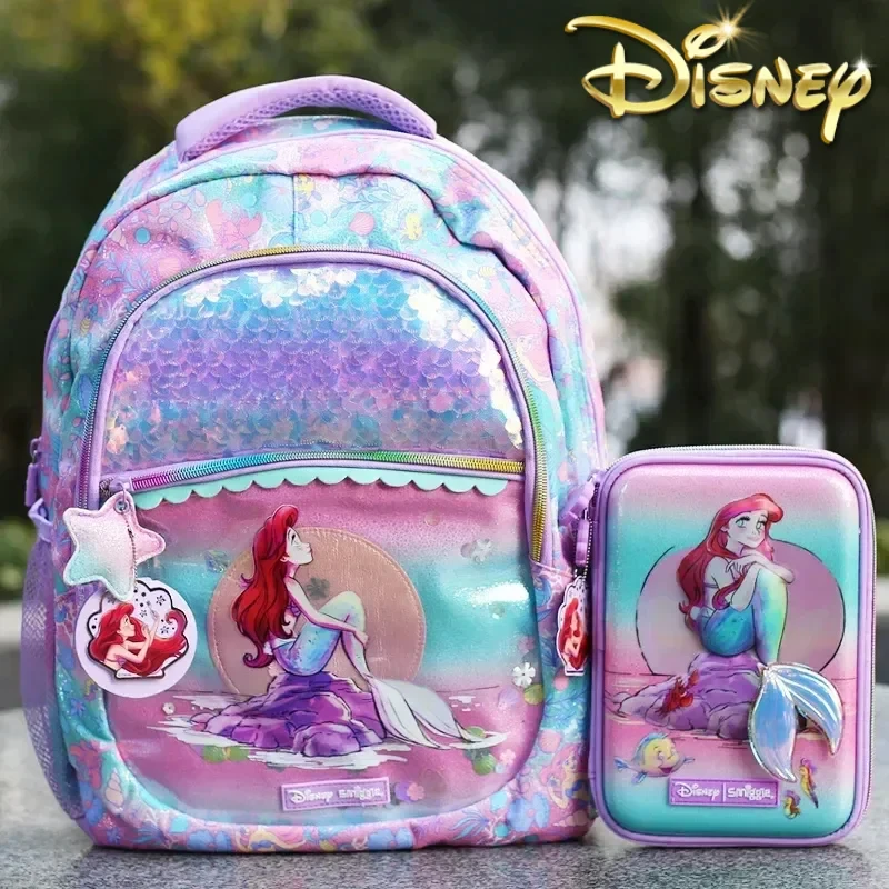 Disney-Genuine-Smiggle-Mermaid-School-Bag-Pencil-Case-Notebook-Kid ...