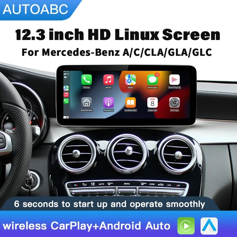 Receptor-de-r-dio-multim-dia-sem-fio-Touch-Screen-Carplay-Android-Auto ...