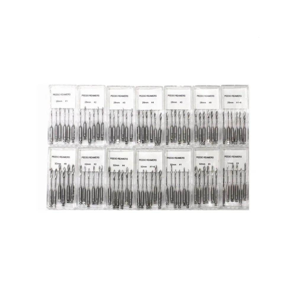 Dental Tools Root Cannal Endo Peeso Reamers Drill 28mm 32mm Stainless ...