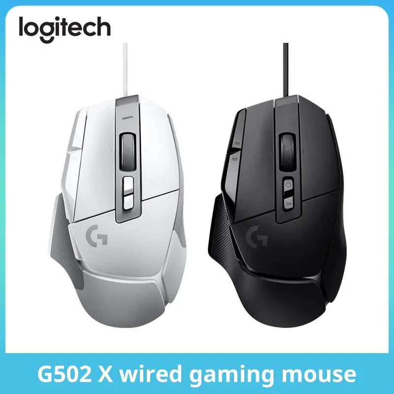 Logitech G502 X Gaming Mouse, Óptico-Mecânico, Motor Micro HERO Híbrido ...