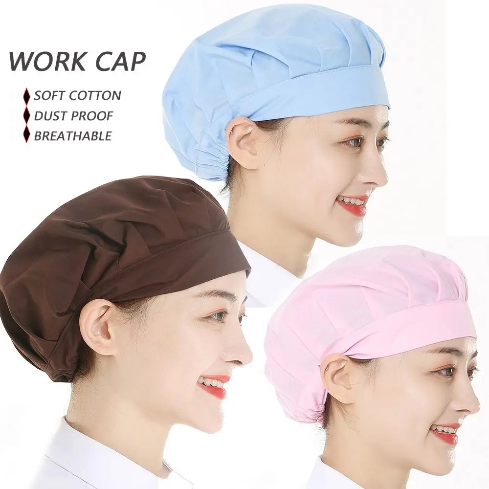 Women-Man-Cotton-Dust-proof-Work-Cap-Accessories-Bundled-Hair-Work ...