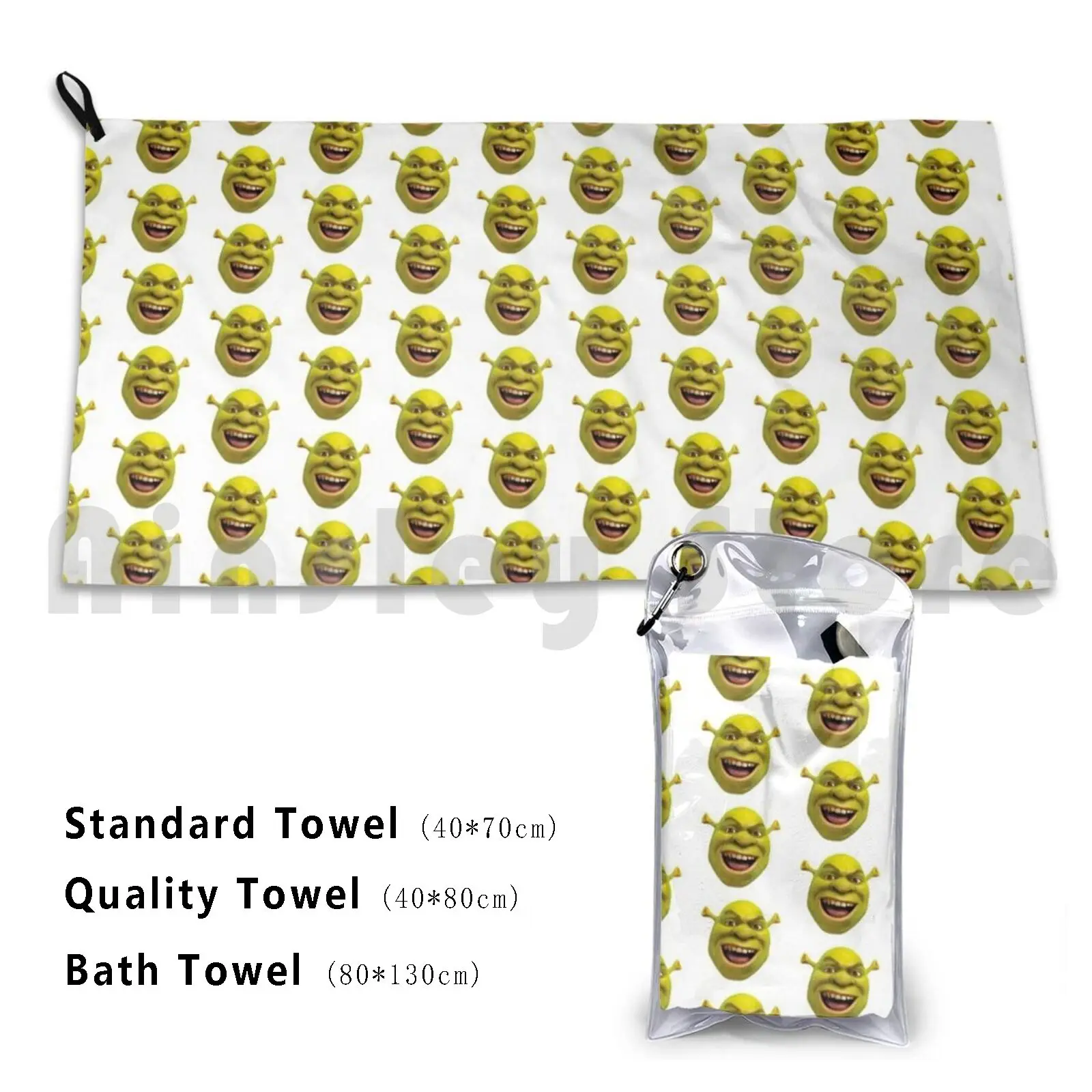 Little-Shrek-Meme-Beach-Towel-Quick-Dry-Quality-Towel-Shrek-Meme-Png ...
