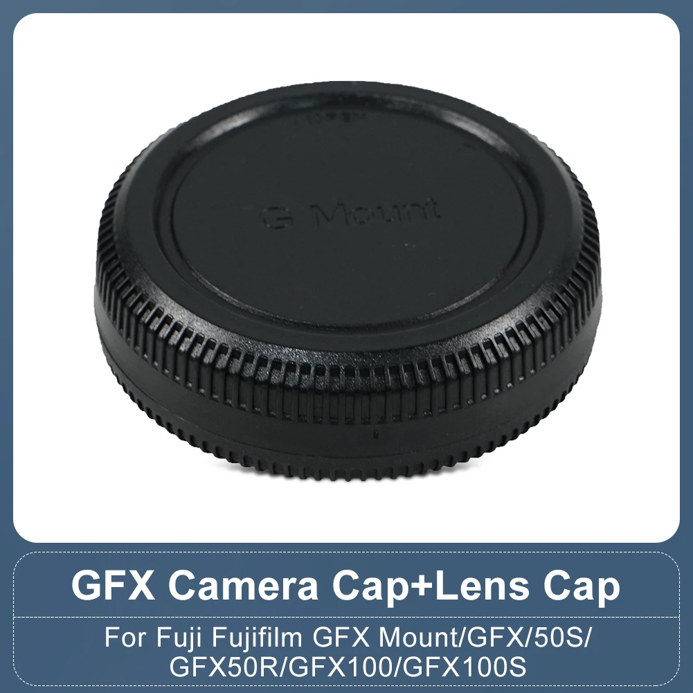 Camera-Front-Cap-Body-Cap-Rear-Lens-Cap-for-Fuji-Fujifilm-GFX-Mount ...