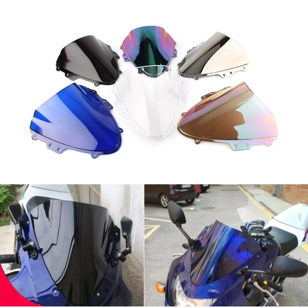 Motorcycle-Windscreen-Windshield-Screen-Deflector-Protector-For-Suzuki ...