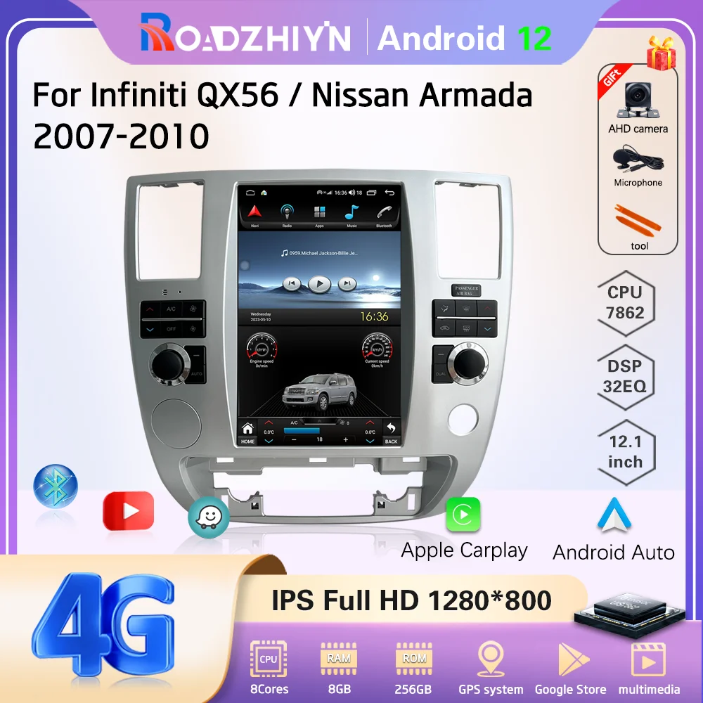 12-1inch-For-Infiniti-QX56-Nissan-Armada-2007-2010-car-radio-multimedia ...