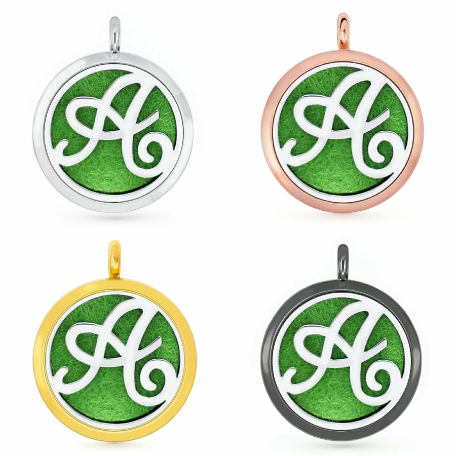 English-Alphabet-Letters-A-Z-30mm-Perfume-Aromatherapy-Locket-Essential ...