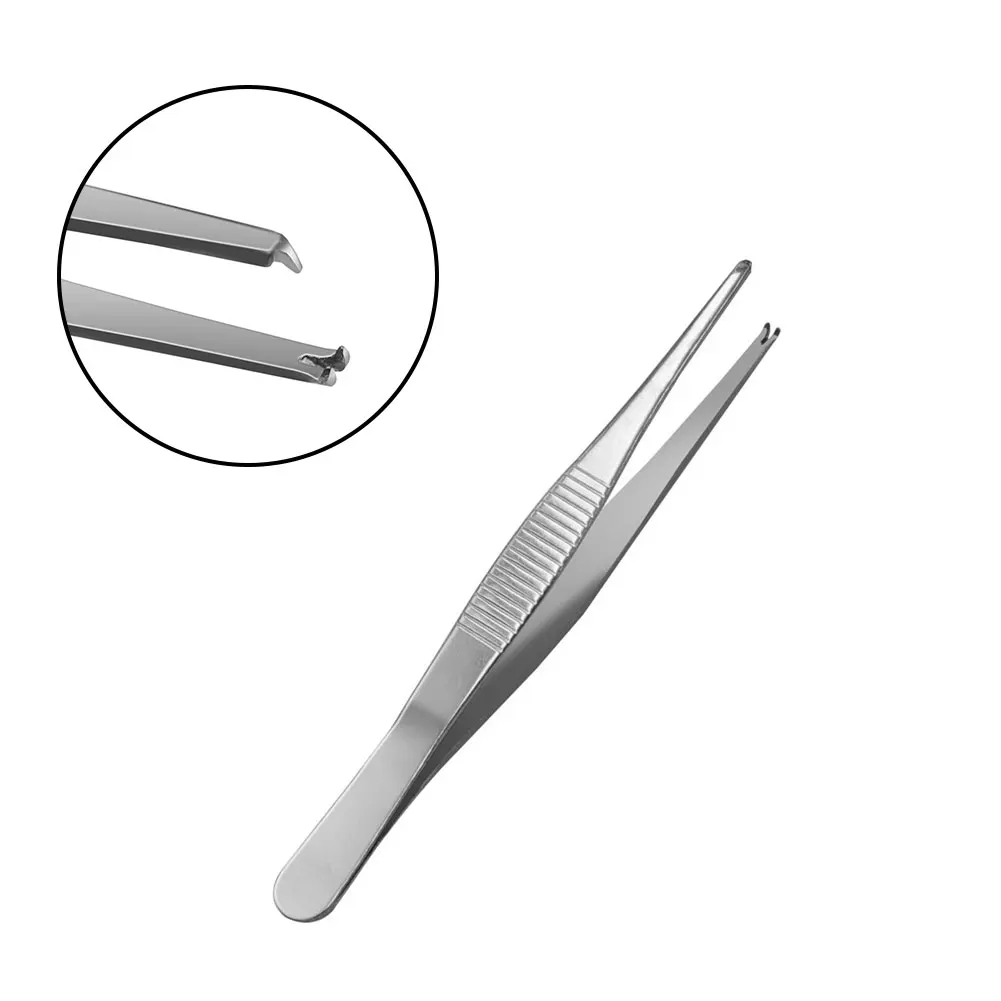 Pinças dentadas de 140mm pinças de aço inoxidável de prata para a ...