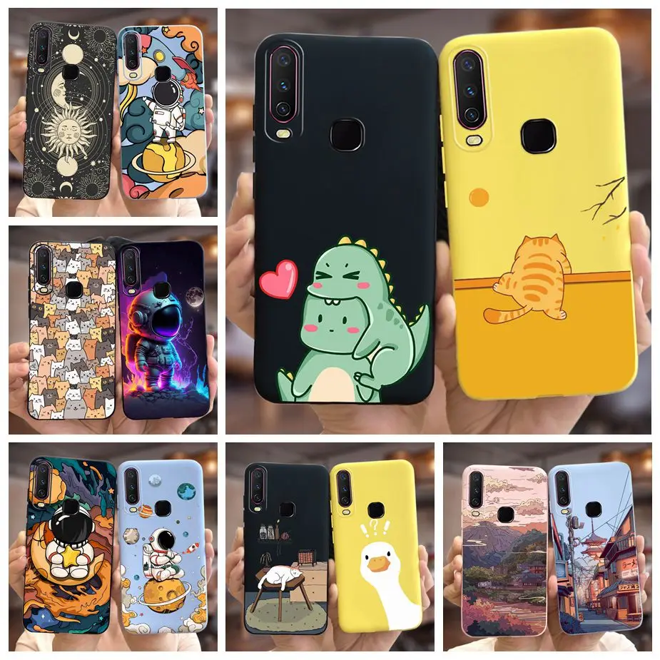 For Vivo Y12 Case Vivo Y15 Y17 1902 1904 Cute Fashion Cartoon Cover ...