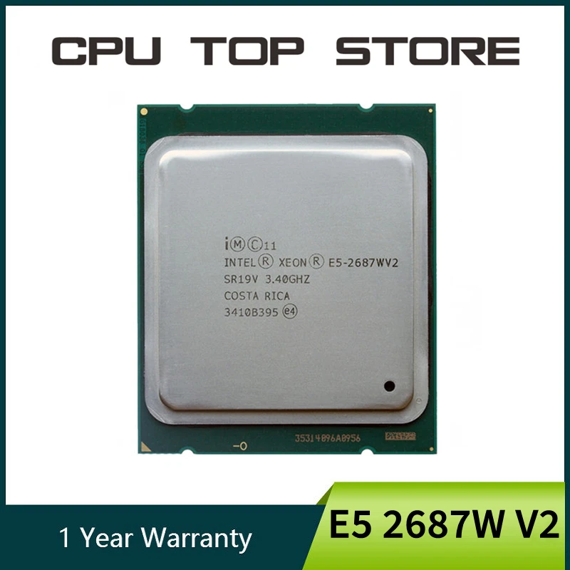 Usado Intel Xeon E5 2687W V2 25M LGA Processador 3.4GHz 2011 SR19V E5 ...