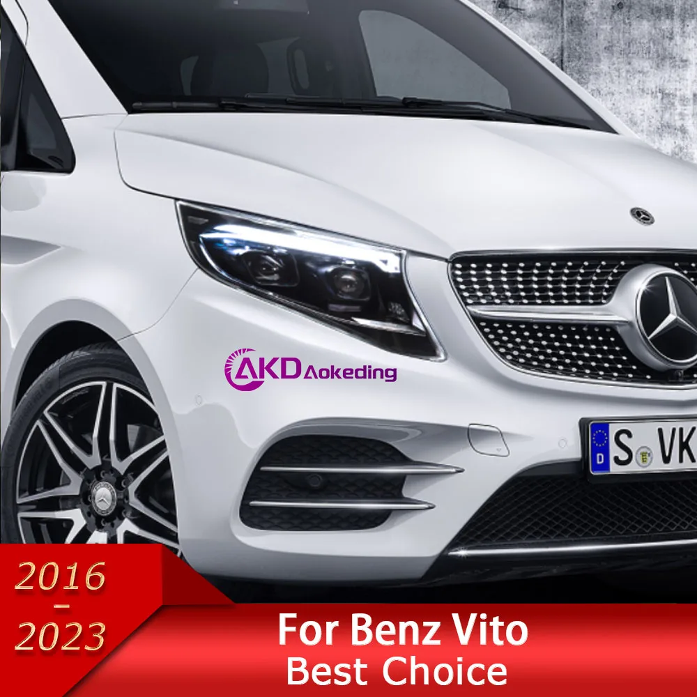 Car Lights for Vito 2016-2023 W447 Metris LED Auto Headlight Assembly ...