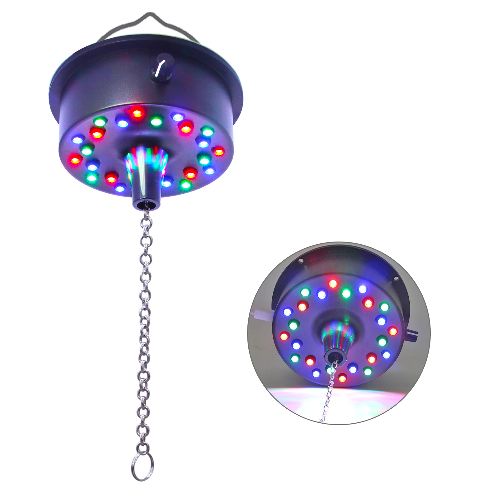 5-RPM-9-RPM-Adjustable-Mirror-Ball-Rotating-Motor-with-24-RGB-Led-Light ...