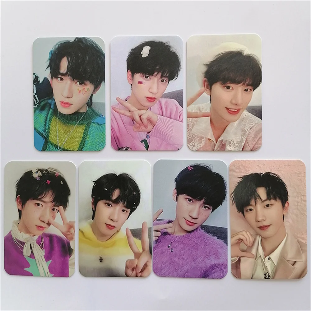 7pcs KPOP TNT Lightstick Photocards Papel Revestido Dupla Face Cartões ...
